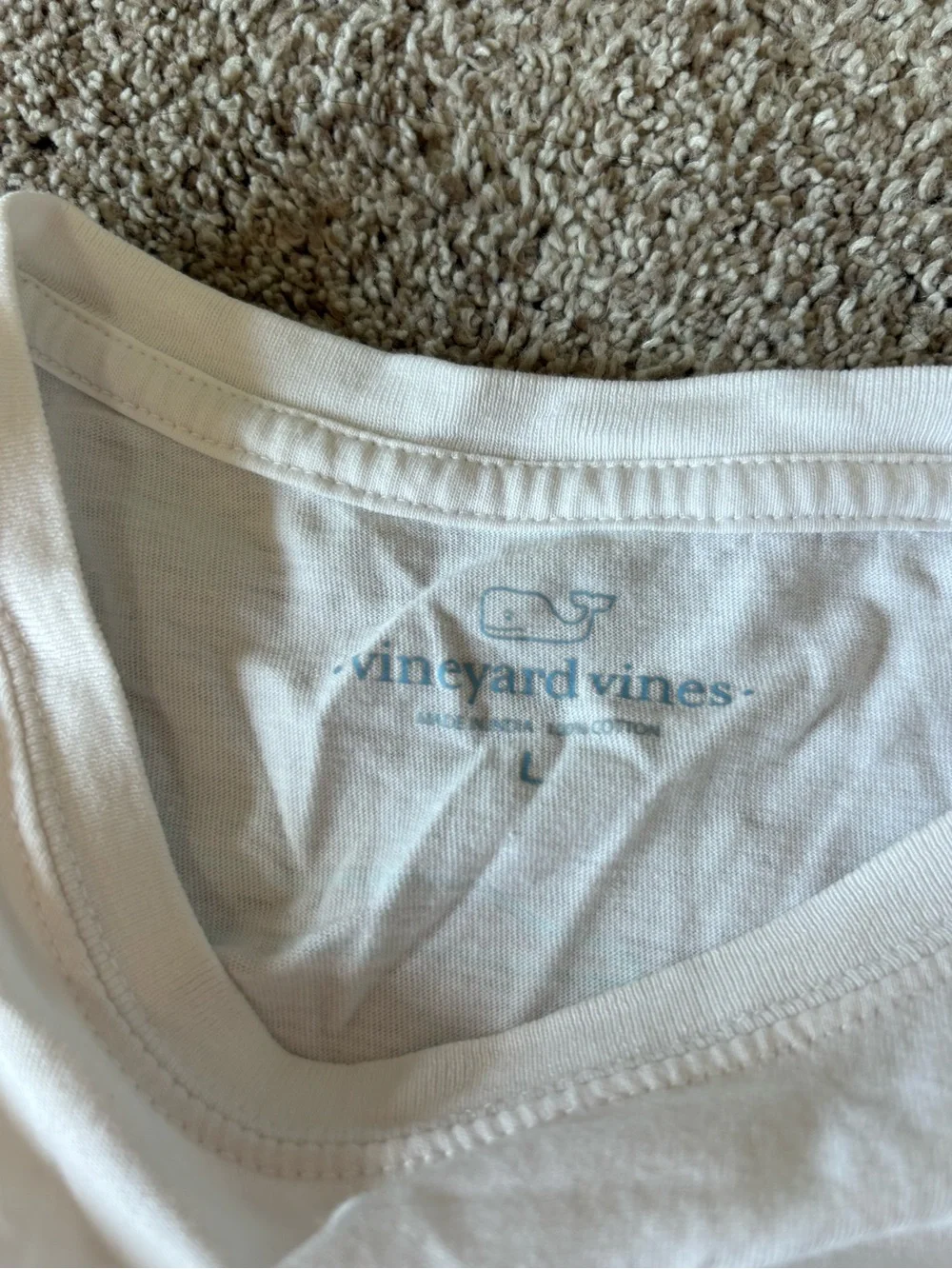 Vineyard Vines | Tops | Vineyard Vines White Long Sleeve Tee With Pink ...